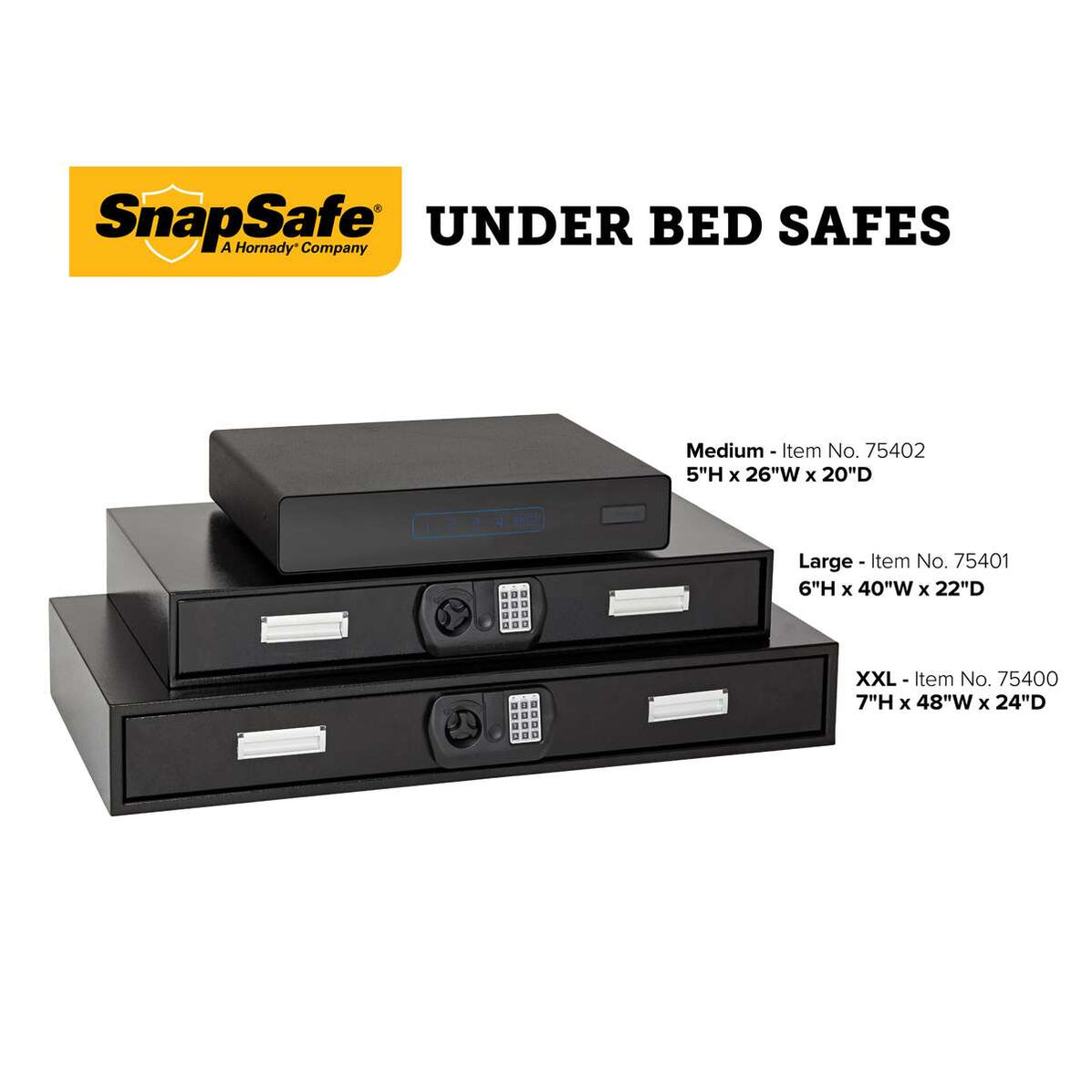 SnapSafe® Under Bed Safes — Modern Productions®