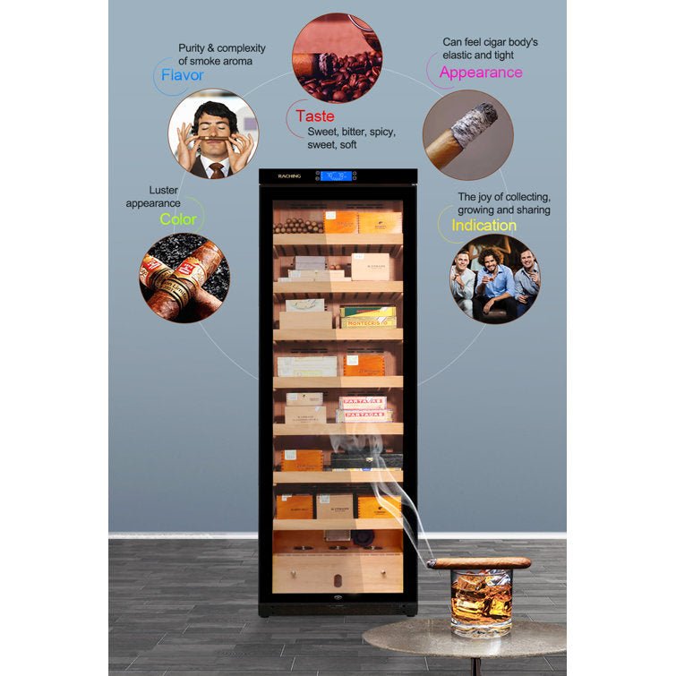 Raching Cigar Climate Control Cabinet 380L Cigar Humidor