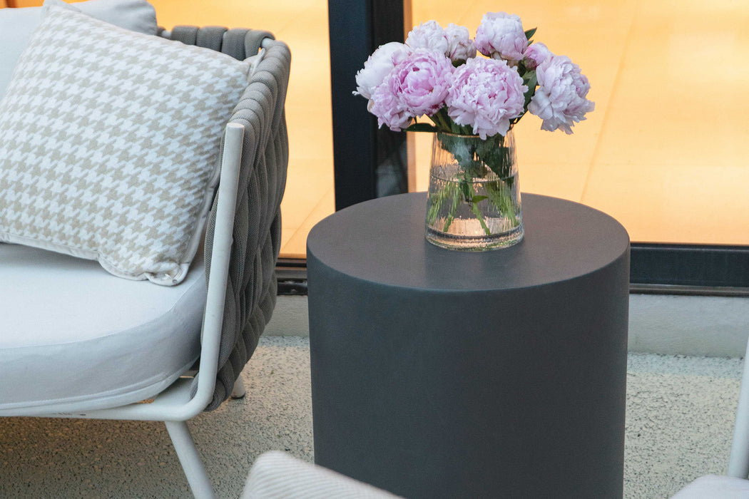 Elementi Living Rome Column Series Side Table ROME-S-SL FEG03-SL — Modern Productions®