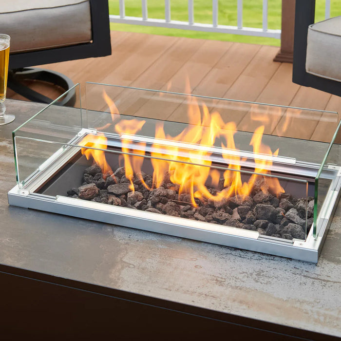 Outdoor Greatroom Kinney 55-Inch Rectangular Gas Fire Pit Table KN-122 ...