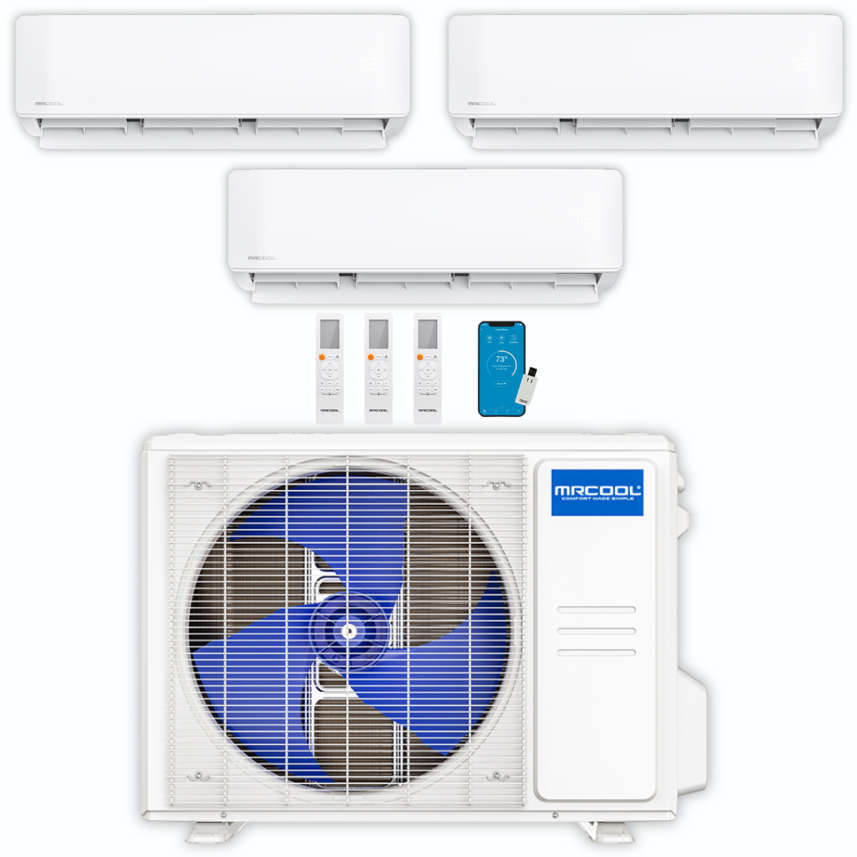 MRCOOL DIY Mini Split - 36,000 BTU 3 Zone Ductless Air Conditioner and