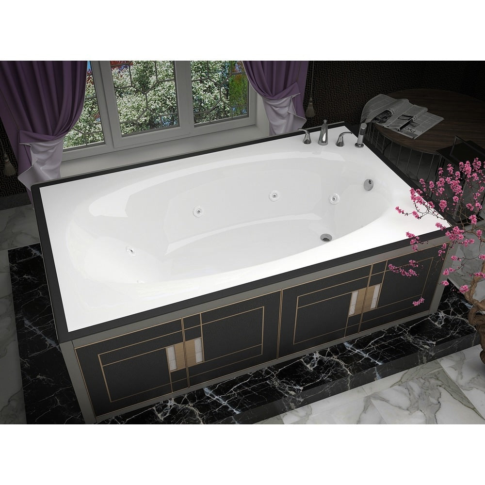 Atlantis Whirlpools Polaris 42 x 72 Rectangular Whirlpool Jetted Batht ...